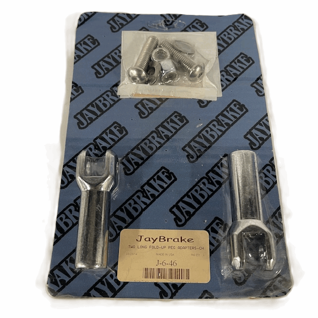 JAY BRAKE CHROME MALE PEG MOUNT, LONG - LAZY BOYZ AS