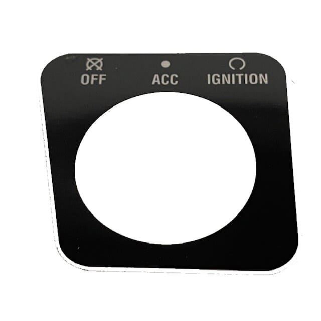 IGNITION SWITCH LABEL, FXD SERIE 96-05 - LAZY BOYZ AS