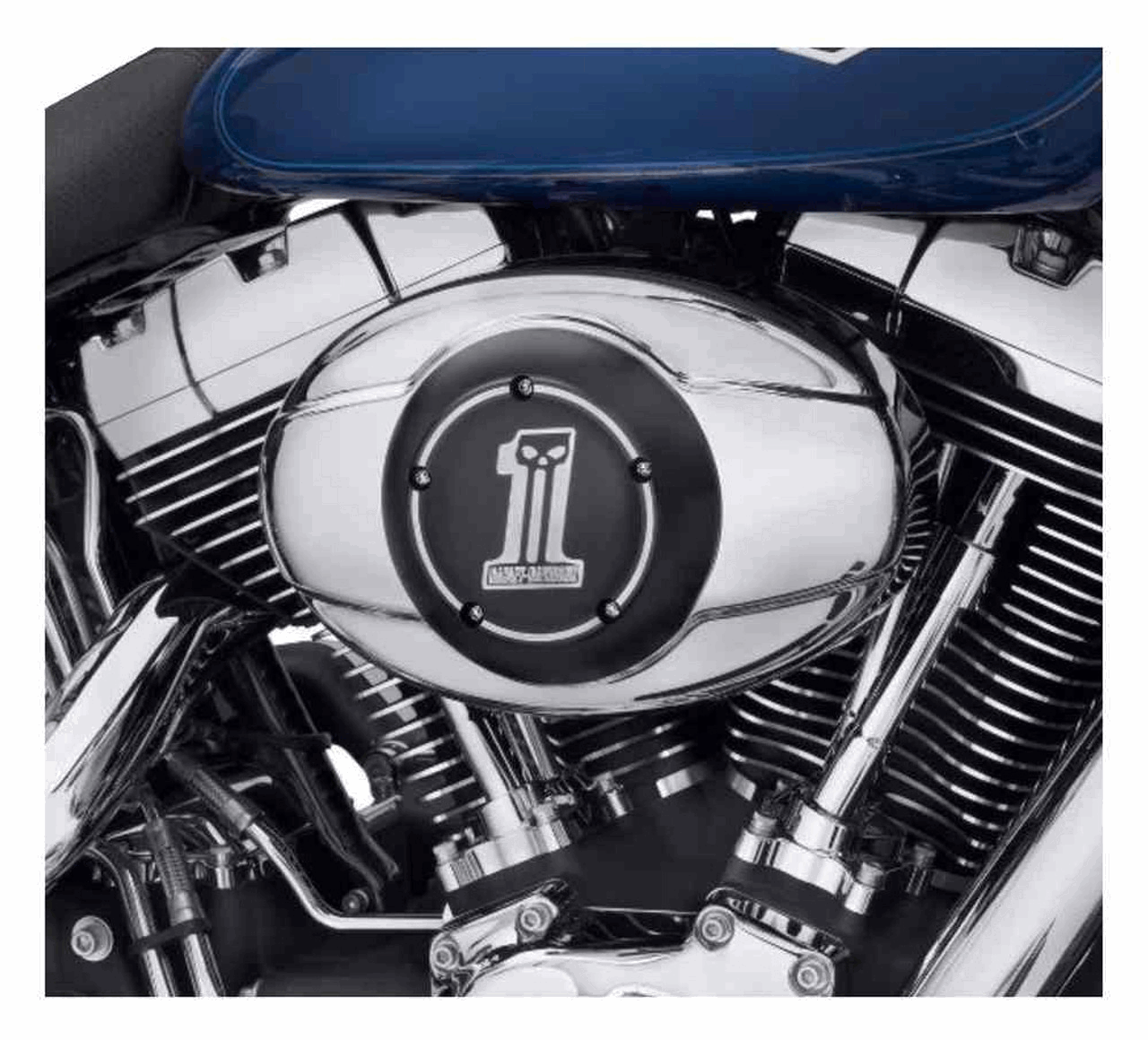 Harley-Davidson Dark Custom #1 Skull Luftfilterdeksel – Passer ...