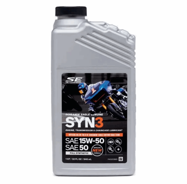 SCREAMIN EAGLE SYN3 MOTORCYCLE OIL 15W50/SAE50 FULL SYNTHET - LAZY BOYZ AS